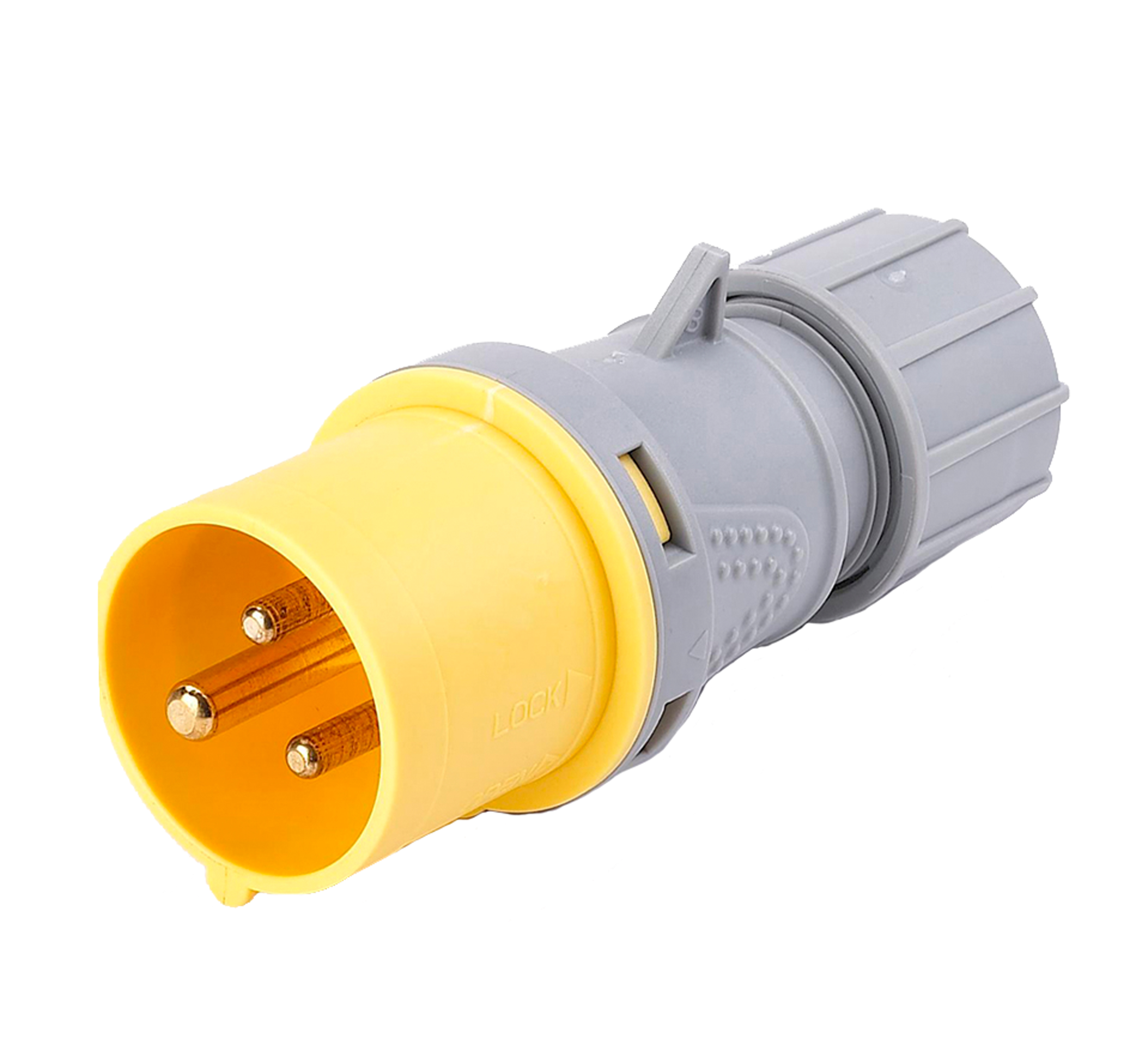 Plug 16A 3P 110V IP44 Yellow - Concordia Technologies