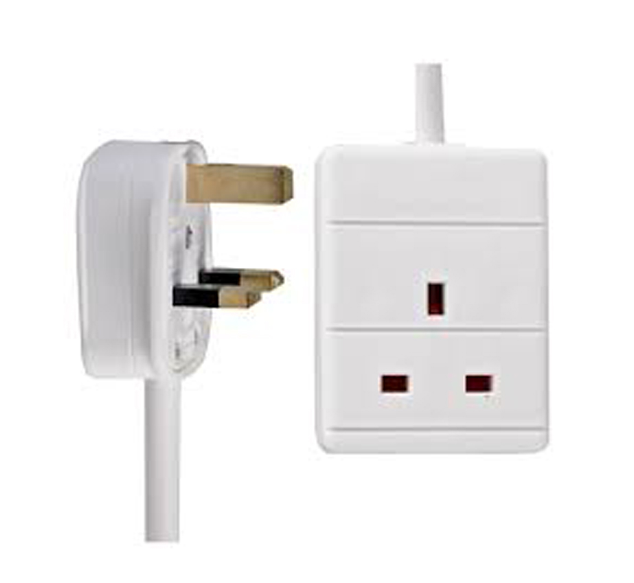 1 Gang Extension Lead, White - Concordia Technologies